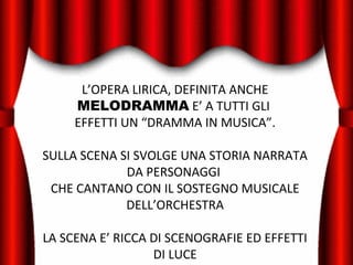 Opera lirica | PPT