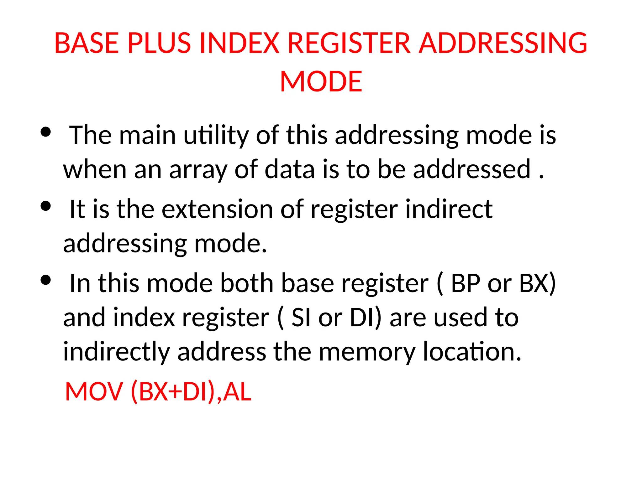 OPERAND ADDRESSING MODESOPERAND ADDRESSING MODES | PPTX