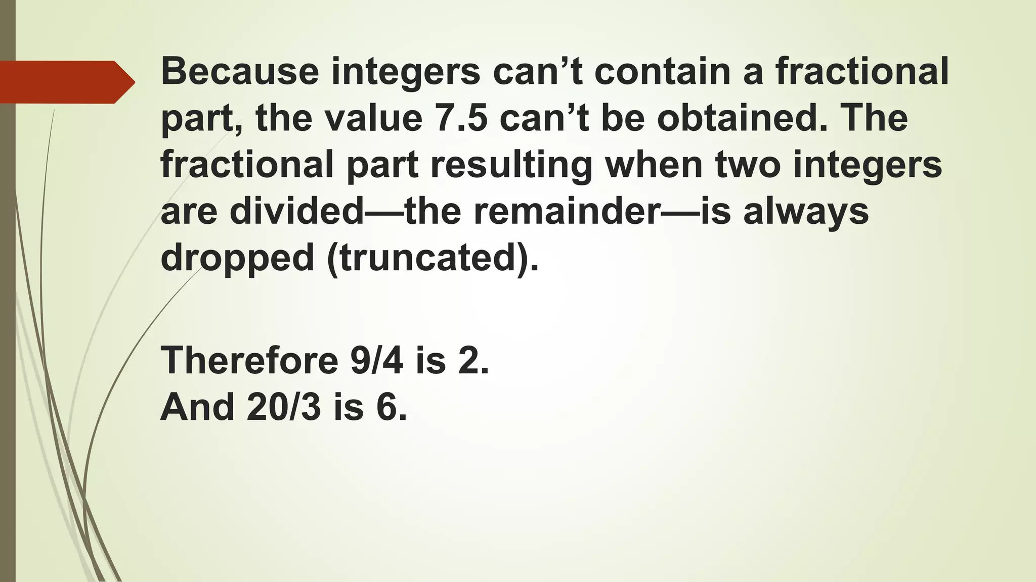 Operands (Modulo) | PPTX | Computing | Technology & Computing