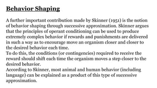 Operant conditiong | PPTX
