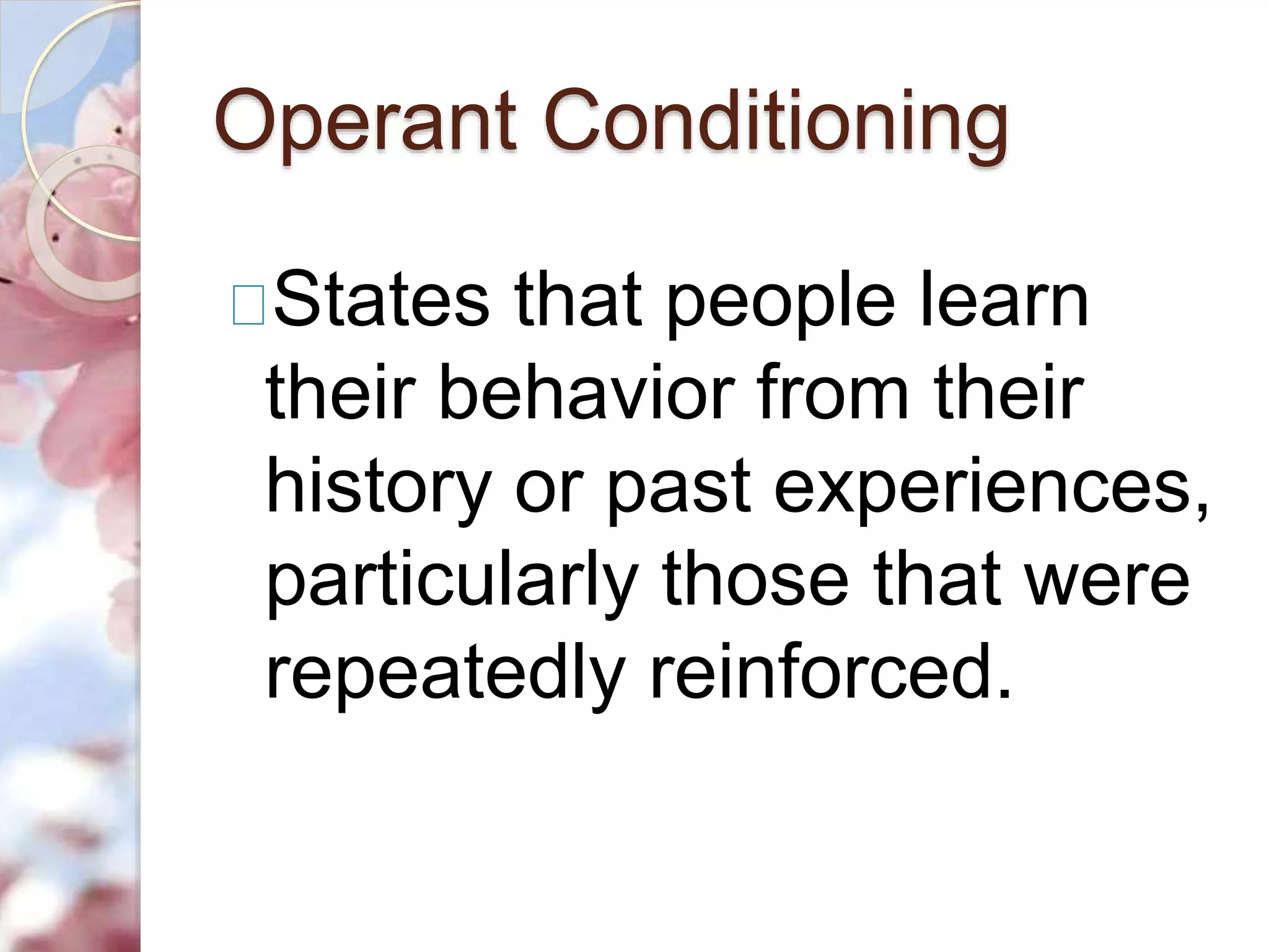 Operant Conditioning by BF Skinner | PPTX