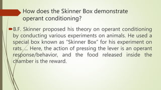 Operant conditioning | PPTX