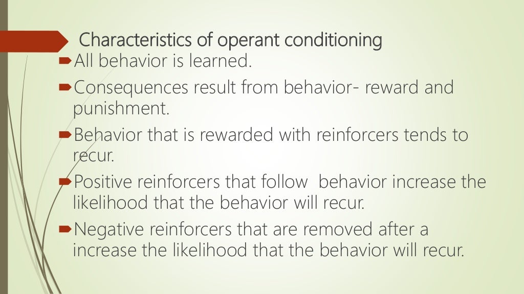 Operant conditioning