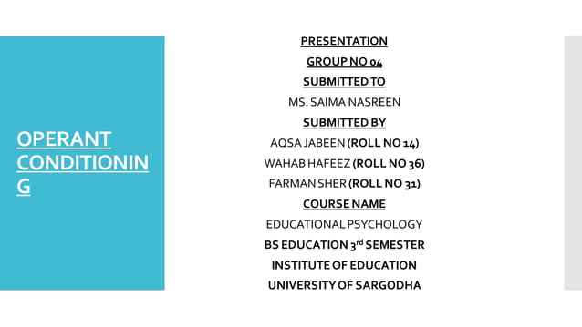 OPERANT CONDITIONING .pdf