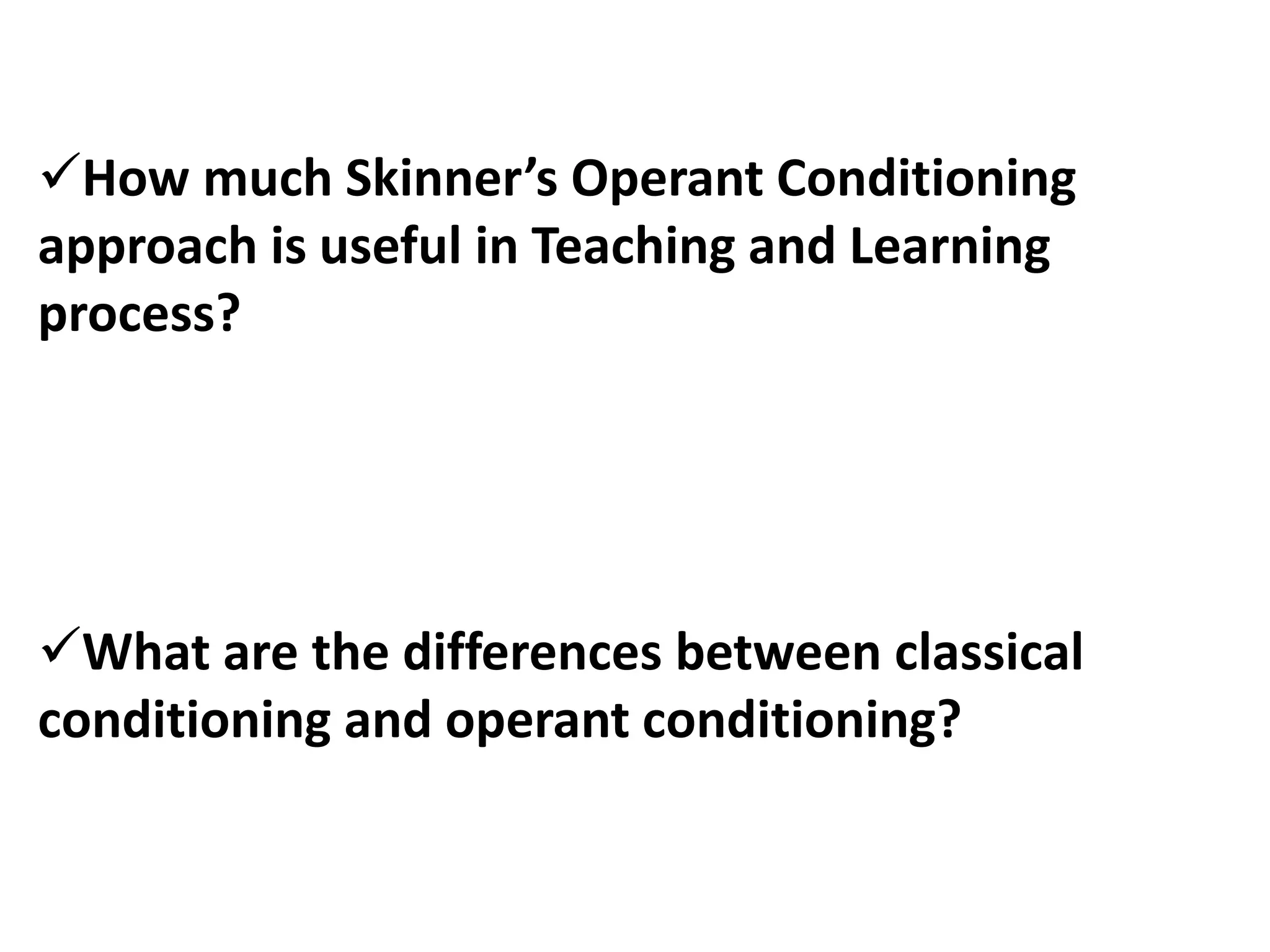 Operant conditioning | PPTX