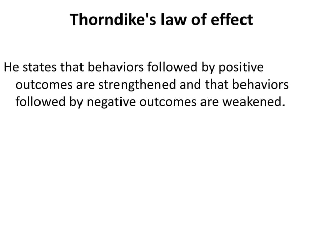Operant conditioning | PPT