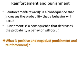 Operant conditioning | PPTX