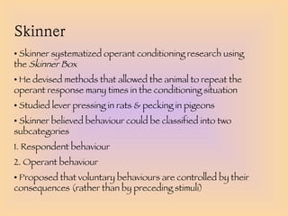 Operant conditioning psychology | PPT