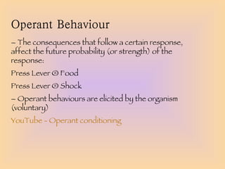 Operant conditioning psychology | PPT