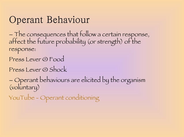 Operant conditioning psychology | PPT | Zoos & Aquariums | Attractions