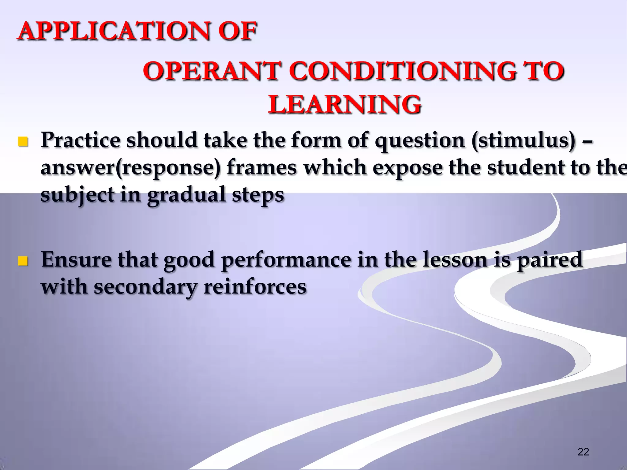 Operant conditioning - skinner | PPTX