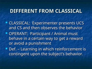 Operant Conditioning AQA A level Psychology | PPT