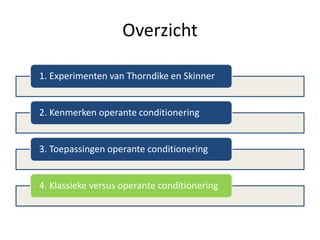 Operante conditionering | PPTX
