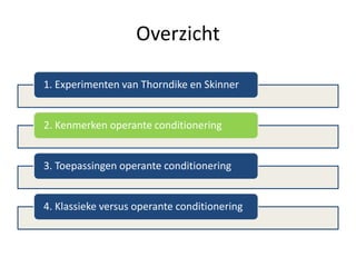 Operante conditionering | PPTX