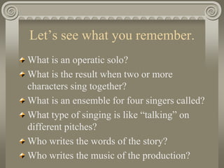 Opera powerpoint | PPT