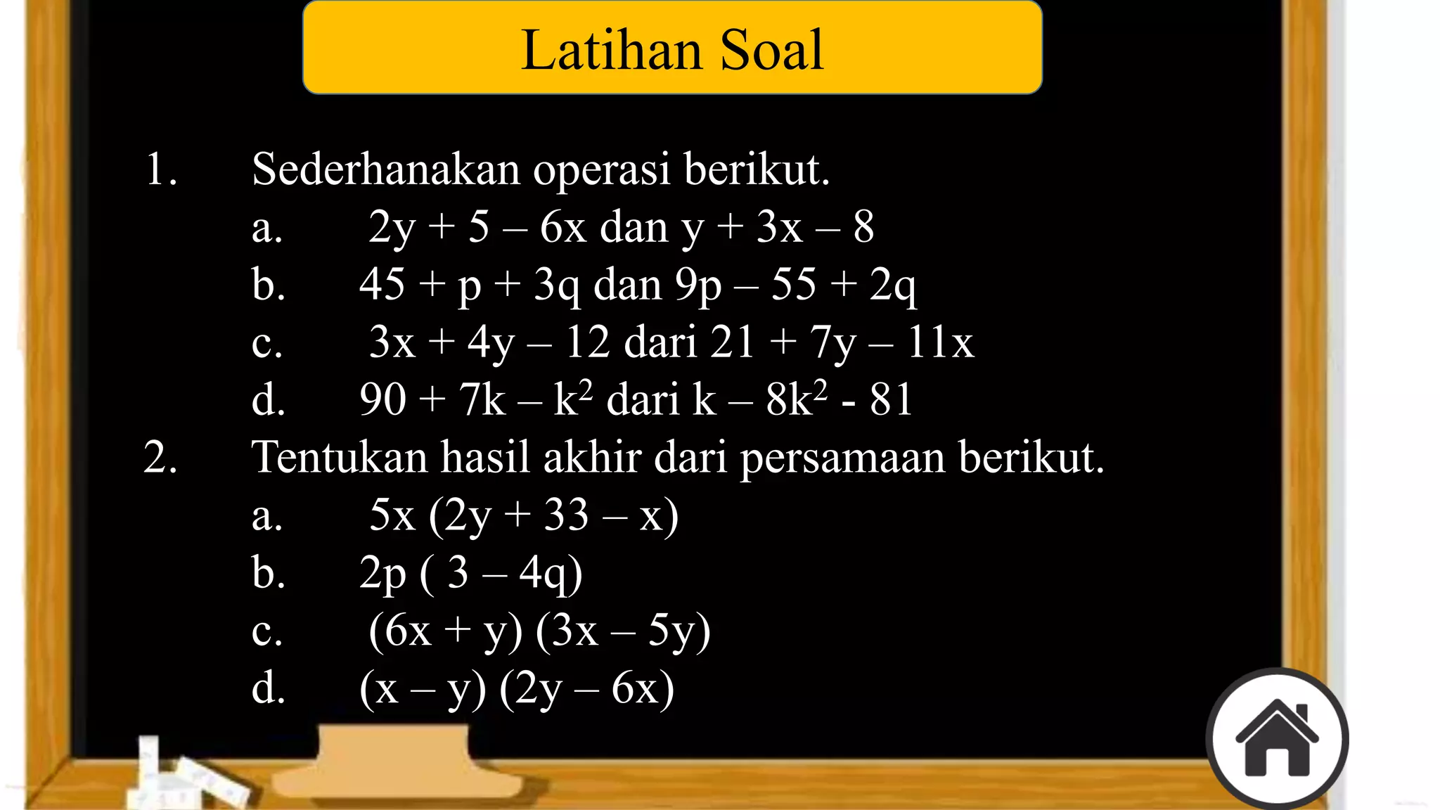 Operasi hitung aljabar (rima febriani) | PPT