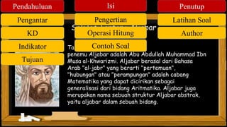 Operasi hitung aljabar (rima febriani) | PPT