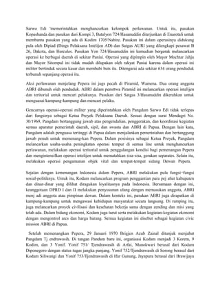 Operasi operasi militer di papua pagar makan tanaman | DOC