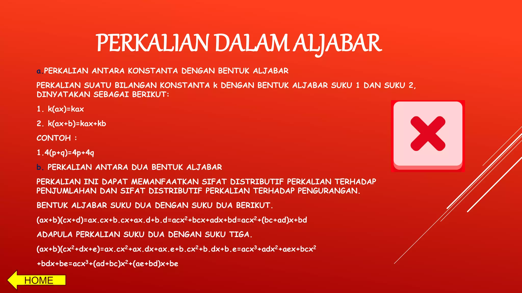 Operasi aljabar | PPT