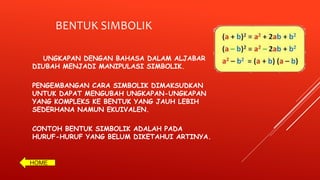 Operasi aljabar | PPT