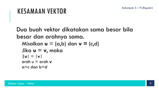Operasi aljabar vektor untuk SMA kelas XI.pptx
