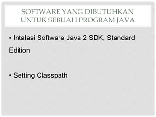 Operasi bahasa java | PPTX
