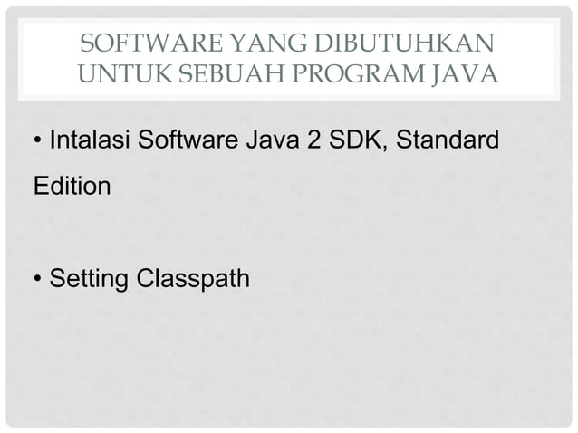 Operasi bahasa java | PPT