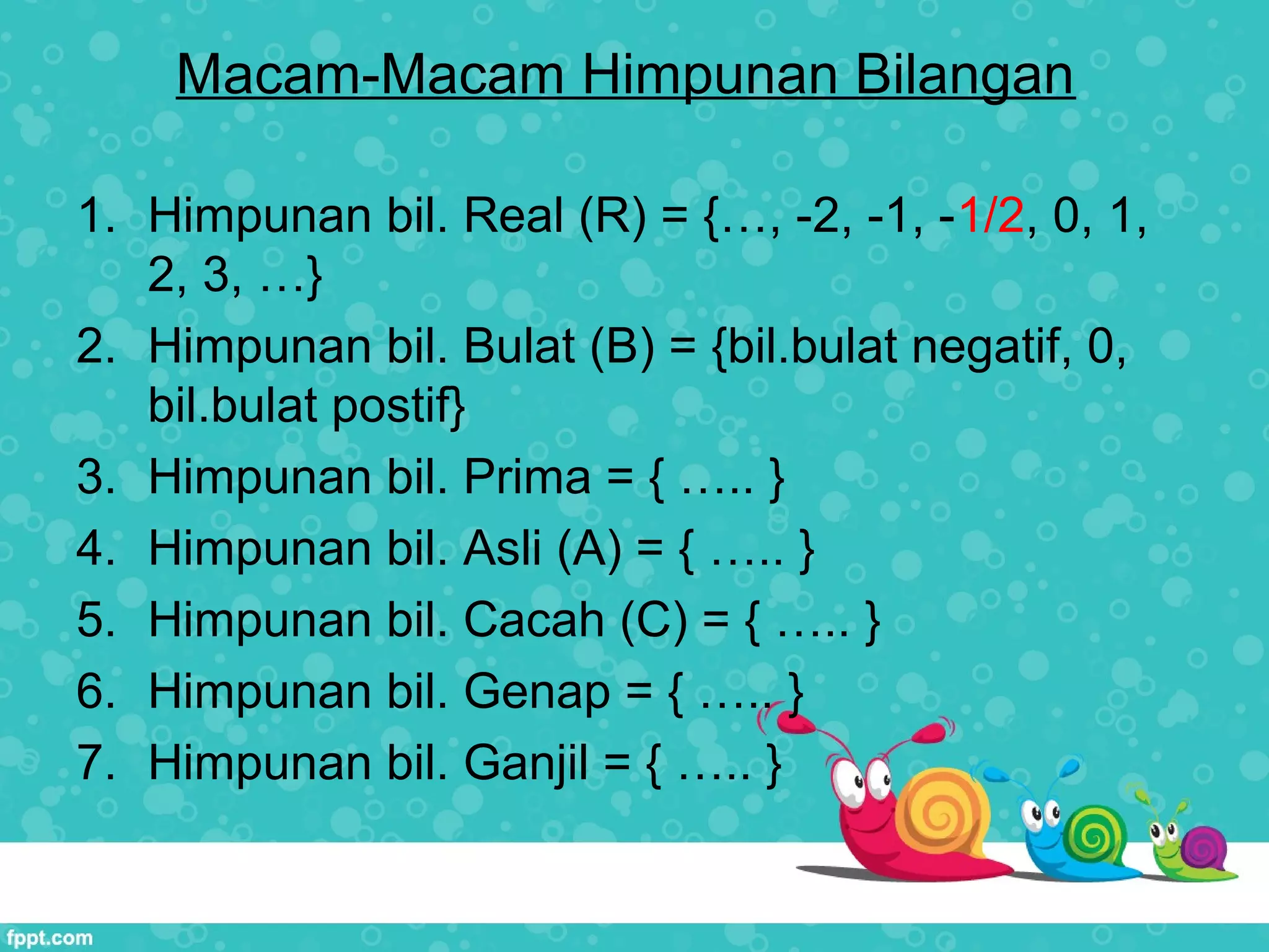 Operasi bilangan real | PPT