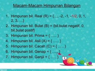 Operasi bilangan real | PPT