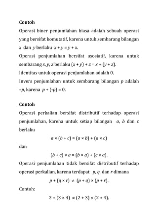 Operasi biner | PDF