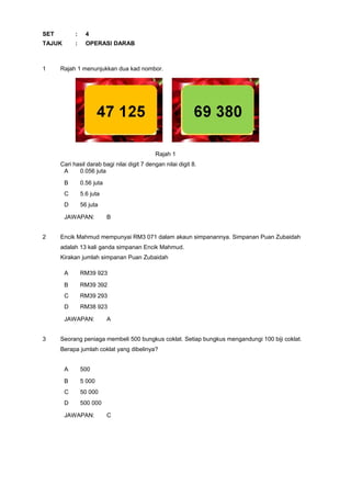 Operasi darab (x) | PDF