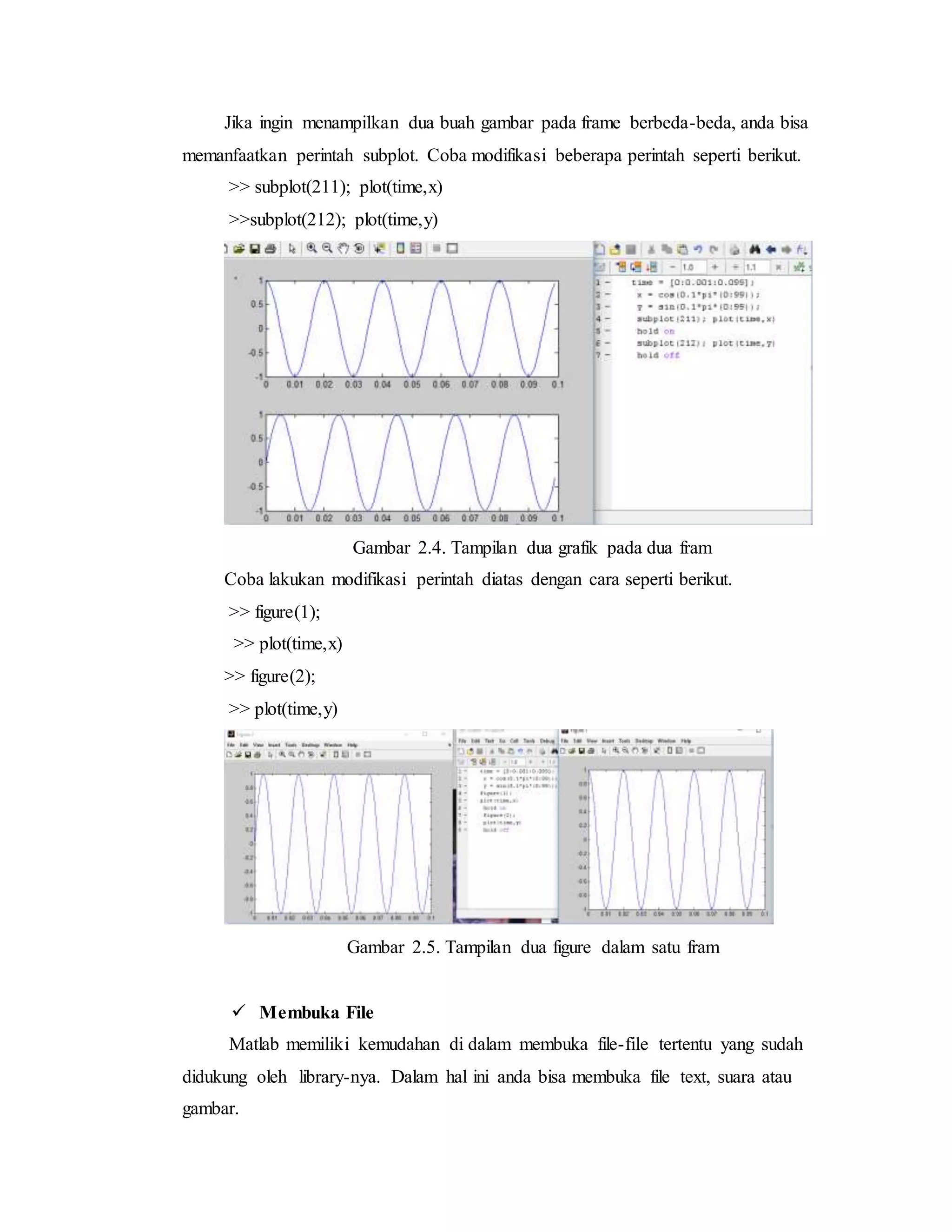 Operasi dasar matlab job 1 | DOCX