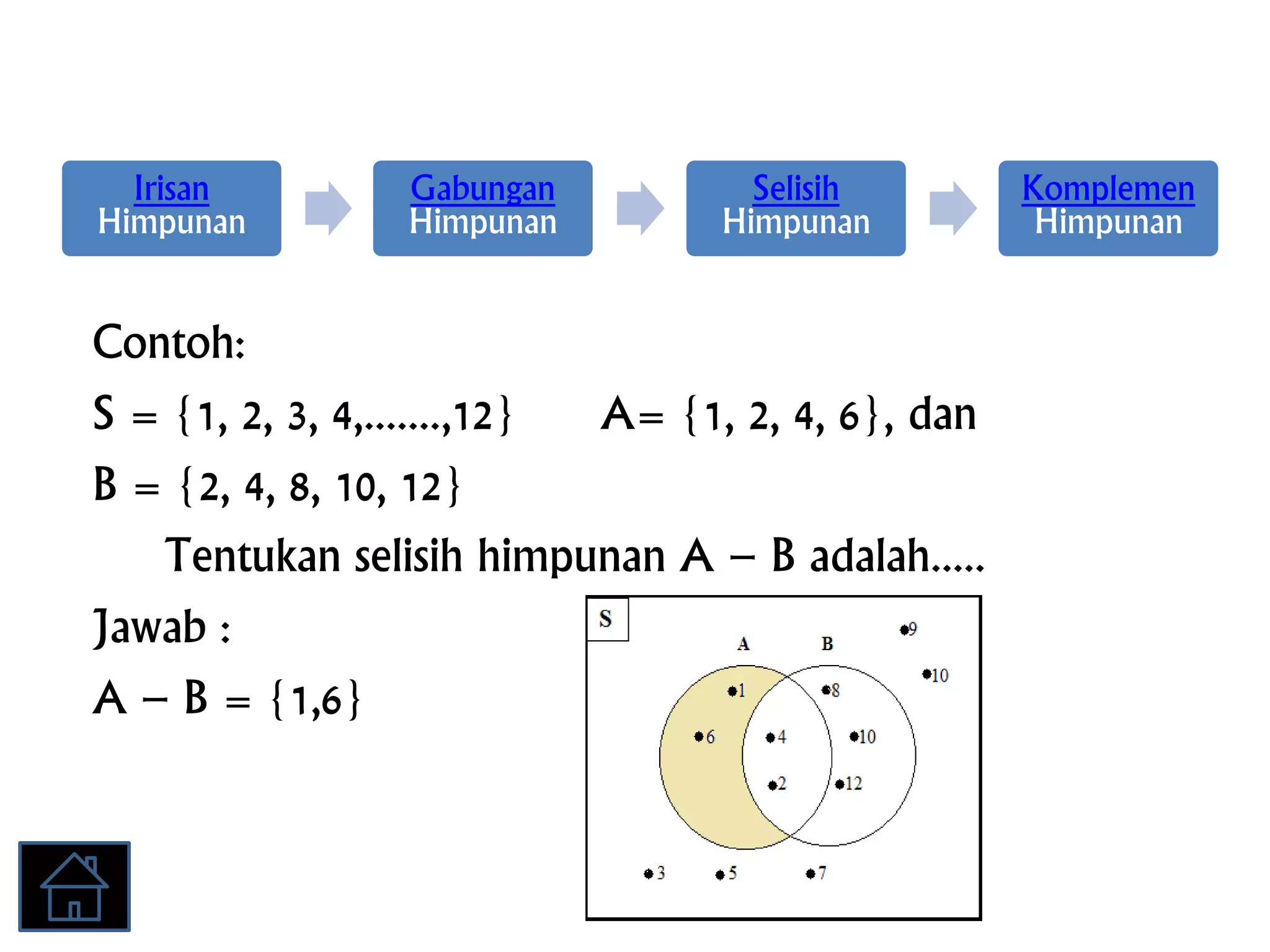 Operasi himpunan | PPTX