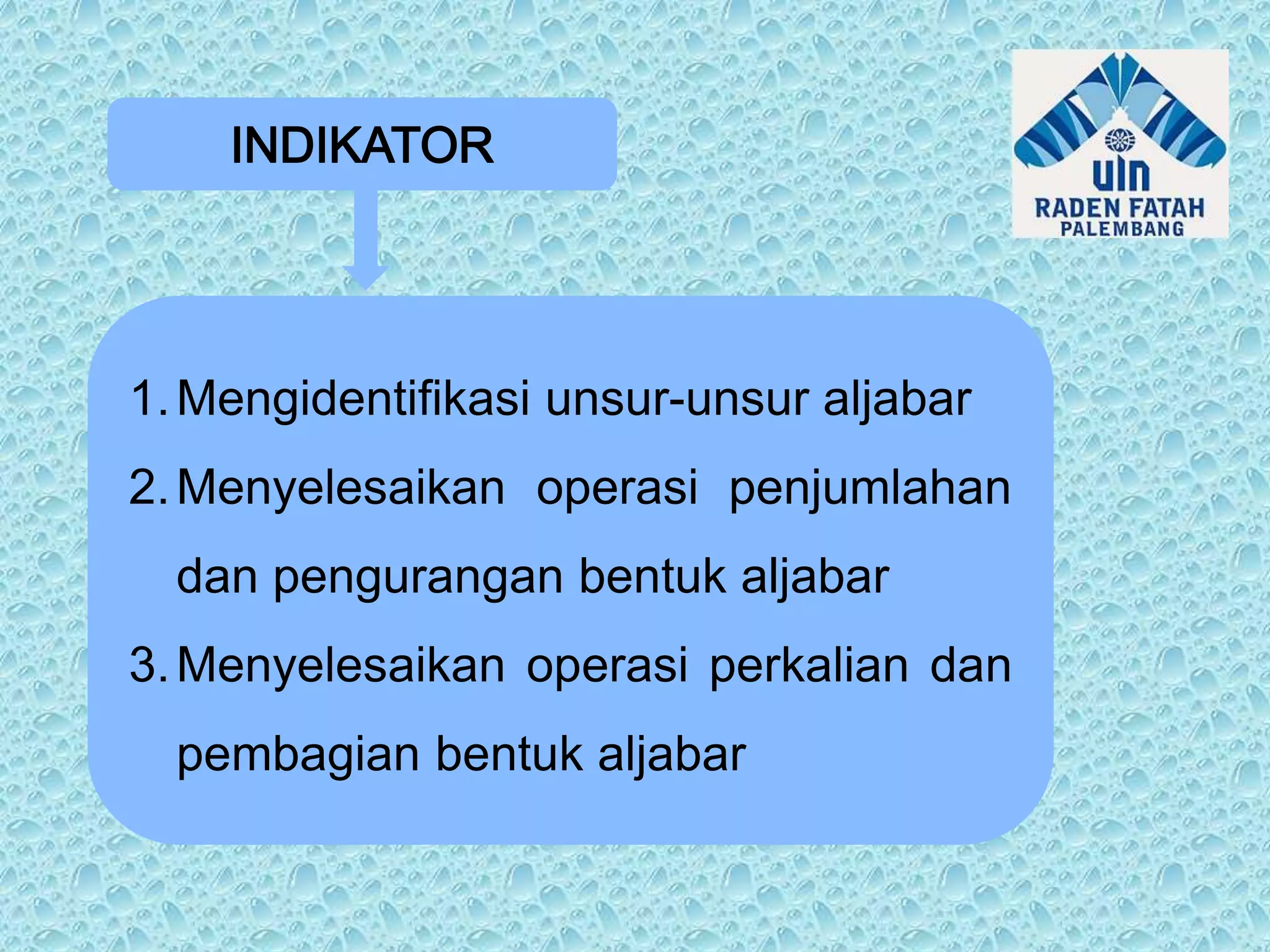 Operasi hitung bentuk aljabar | PPT