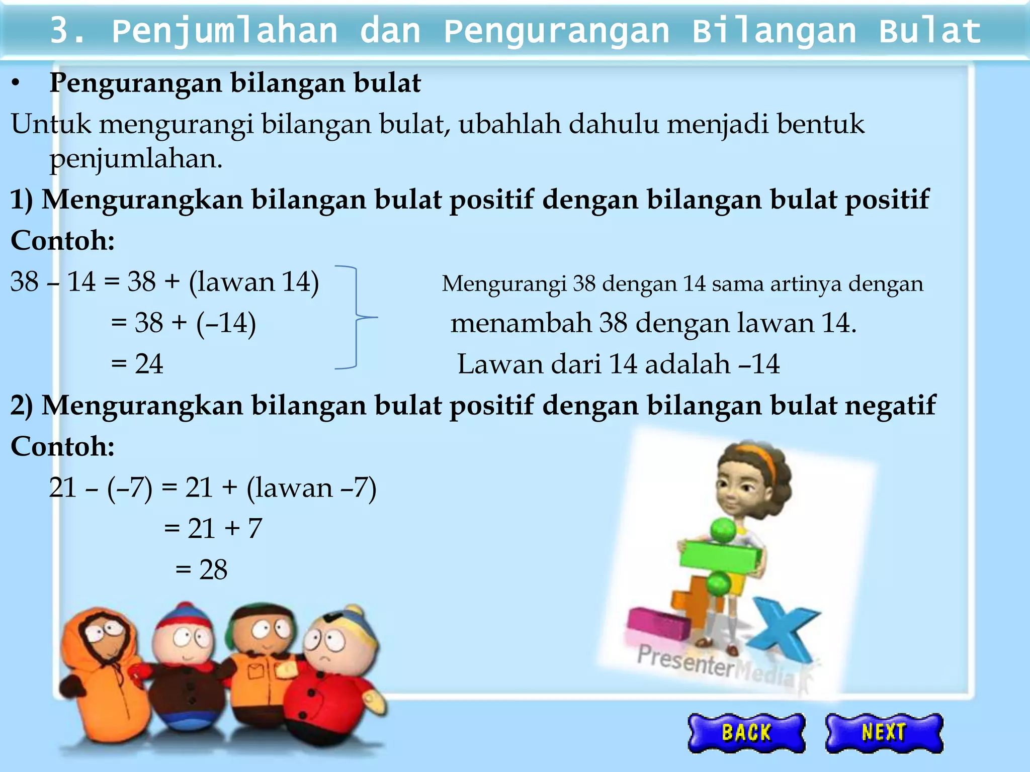MATEMATIKA Operasi hitung bilangan bulat | PPTX