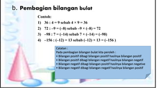 Operasi hitung bilangan bulat | PPTX