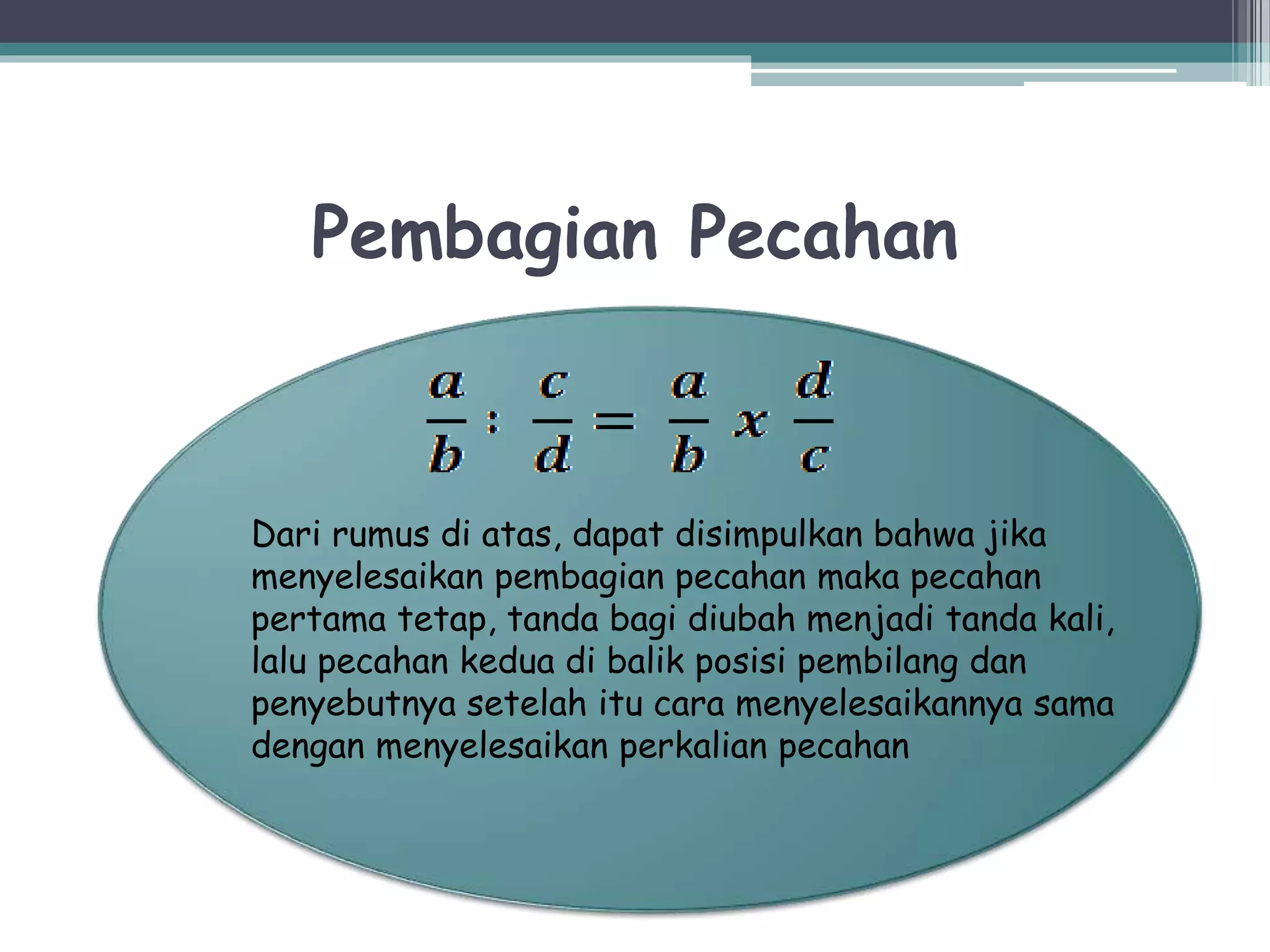 Operasi hitung bilangan pecahan | PPTX
