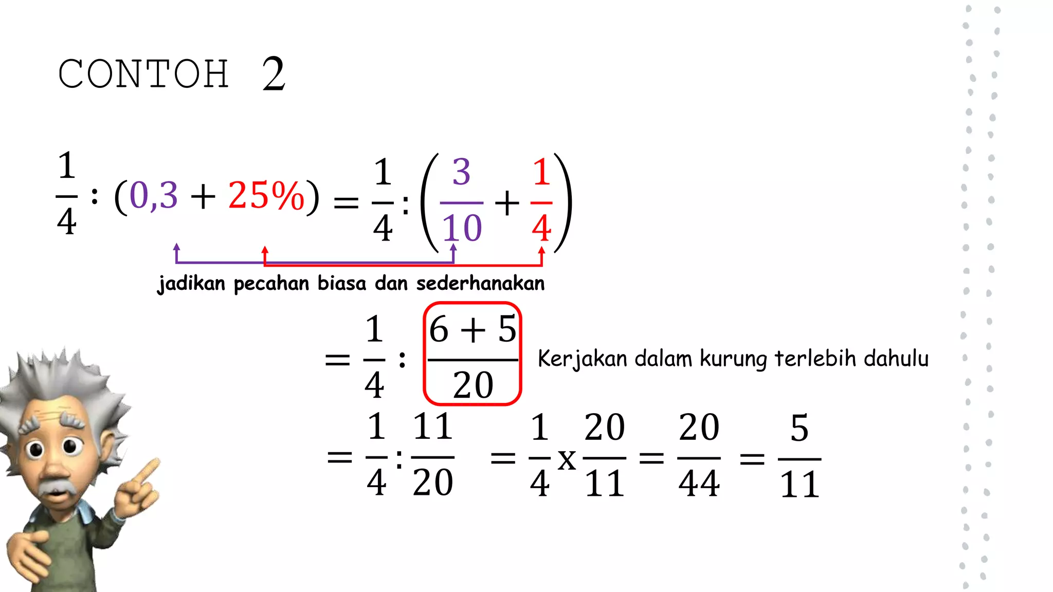 Operasi hitung campuran pecahan | PPTX
