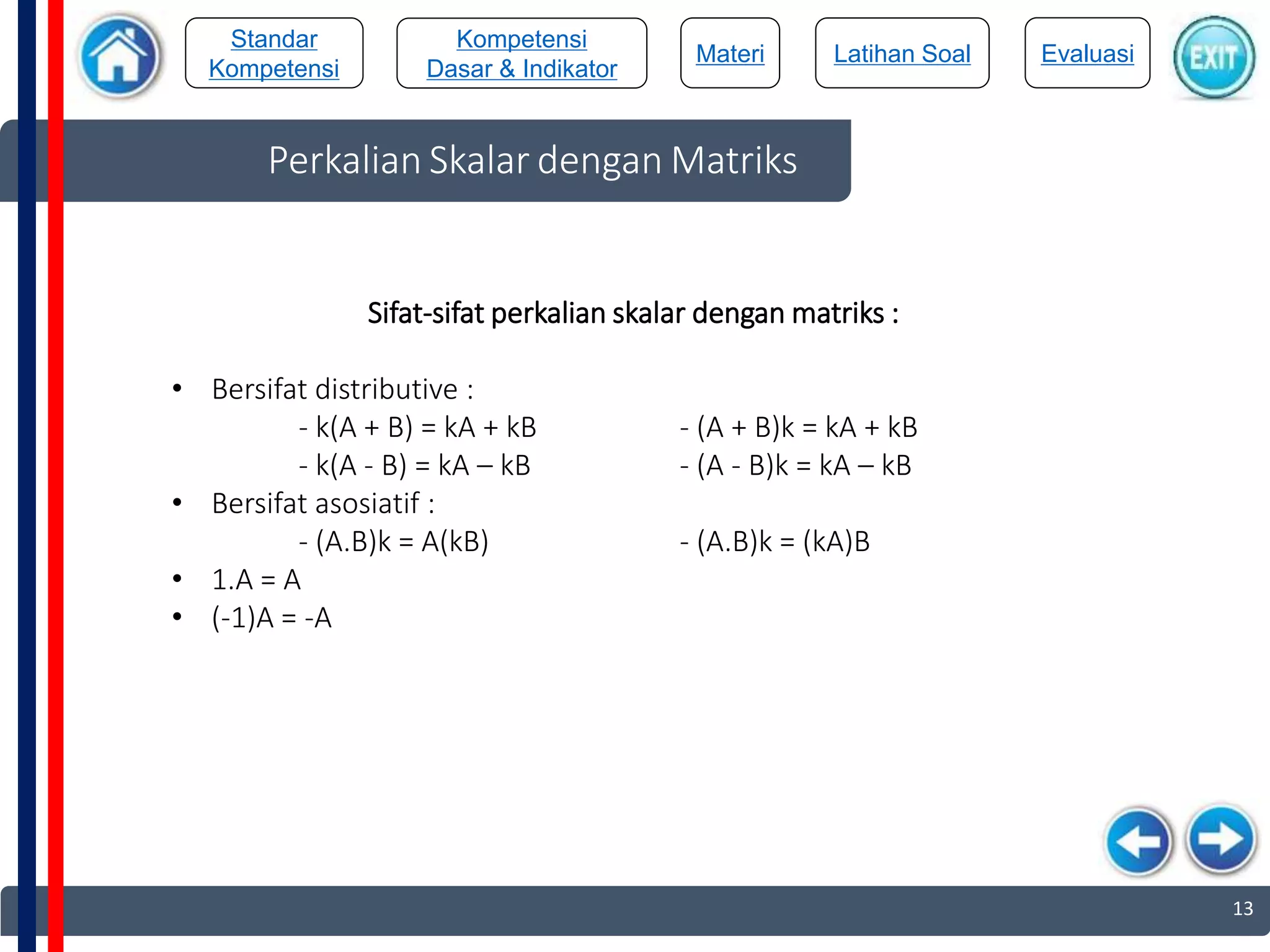 Operasi Hitung Matriks | PPTX