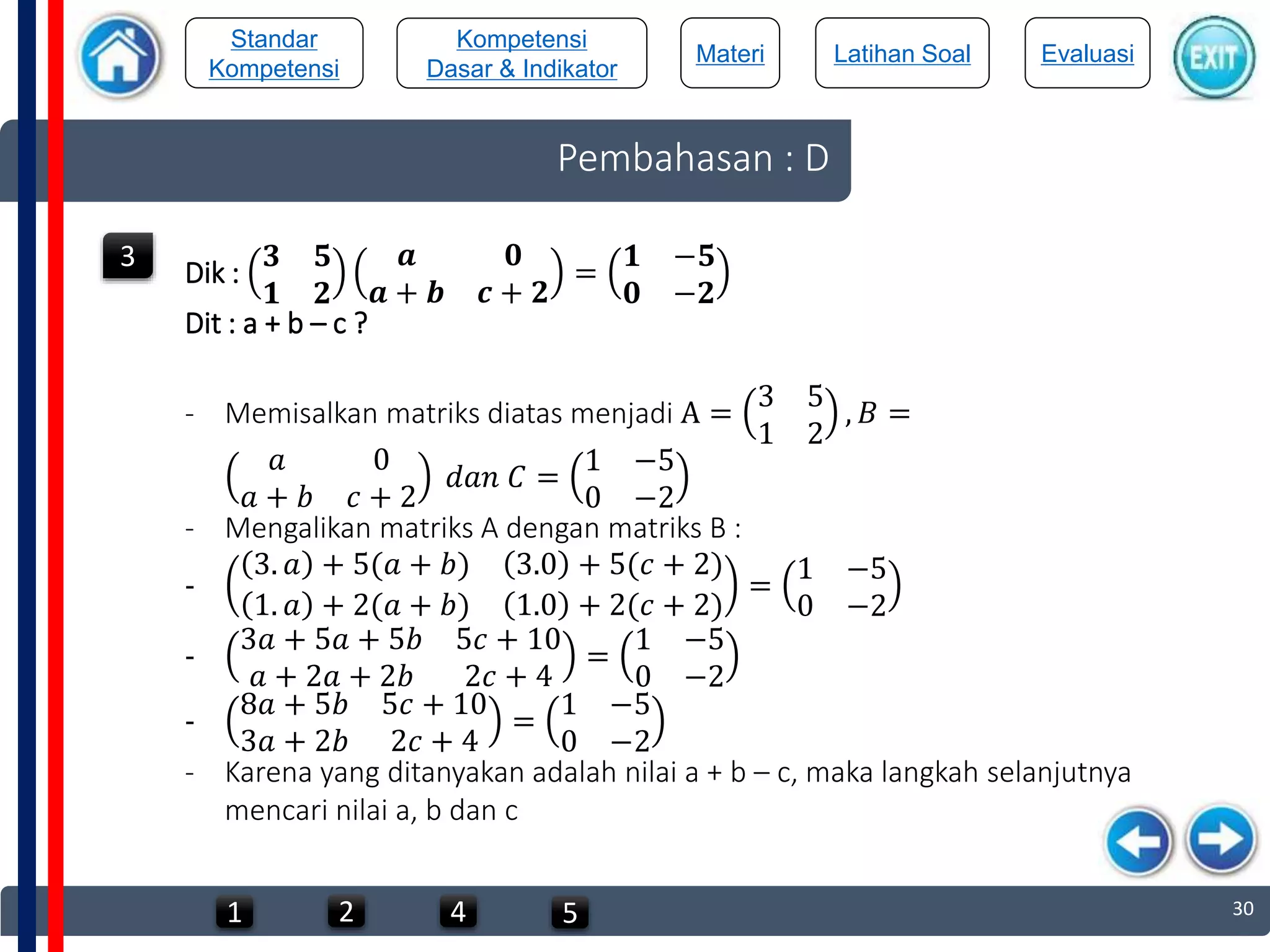 Operasi Hitung Matriks | PPTX