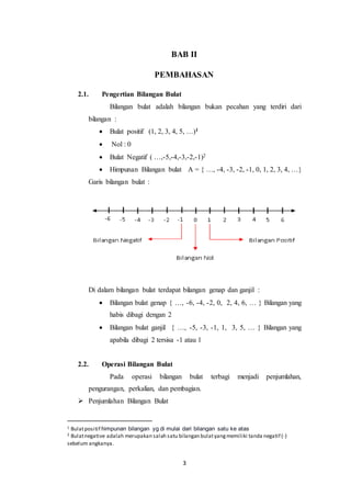 Operasi hitung pada bilangan bulat | DOCX