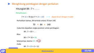 Operasi Hitung Pembagian untuk kelas 4 b | PPTX