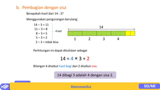 Operasi Hitung Pembagian untuk kelas 4 b | PPTX