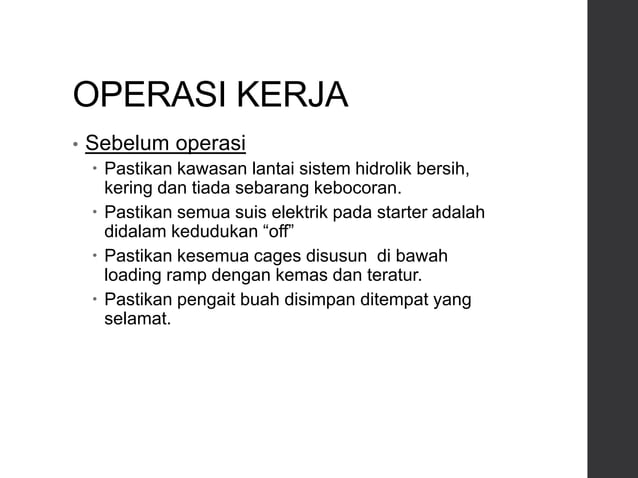 Operasi loading ramp capstain | PPT