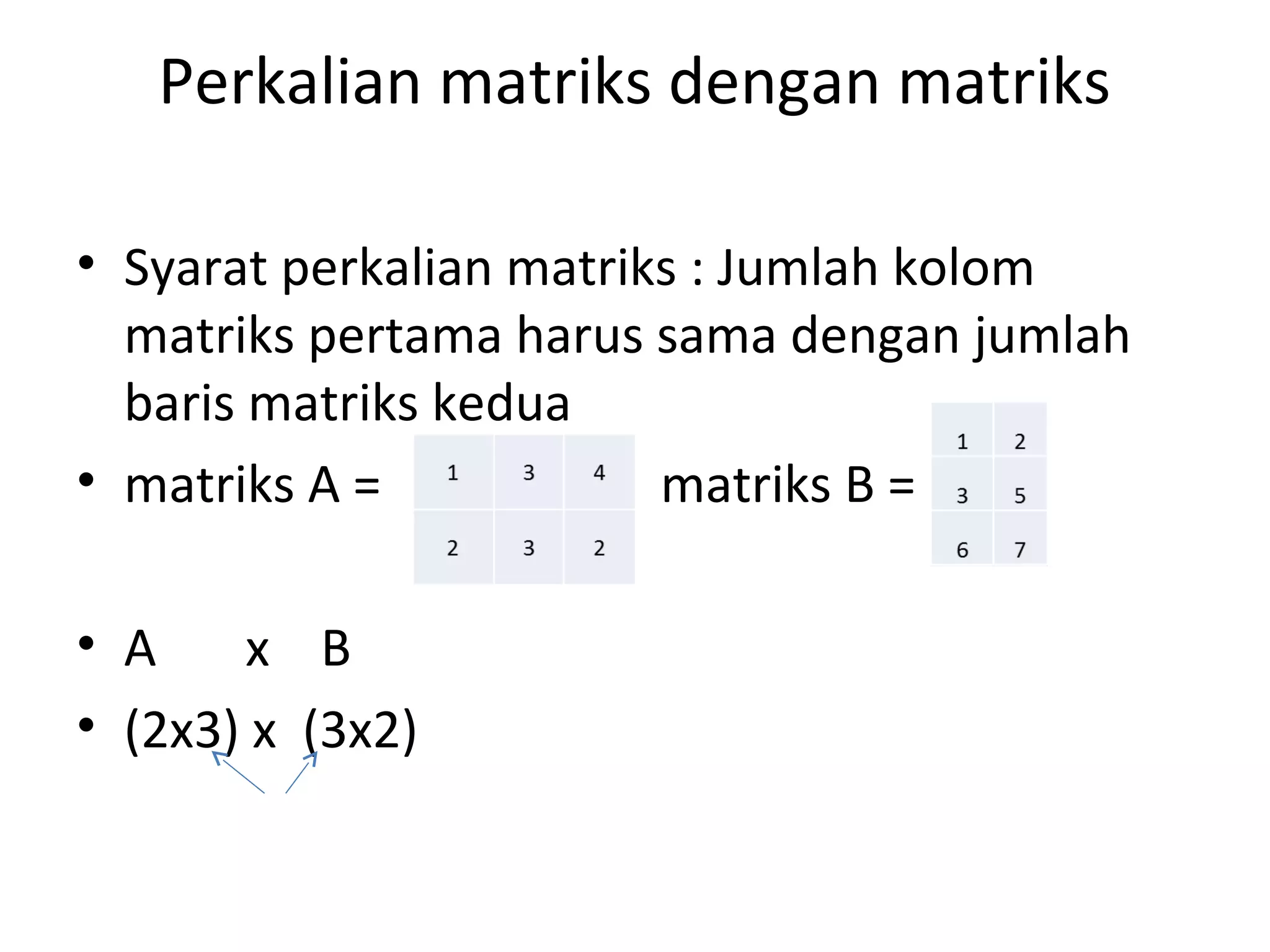 Operasi matriks | PPT