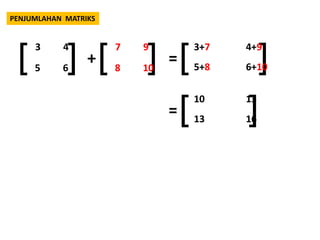 Operasi matriks | PPTX