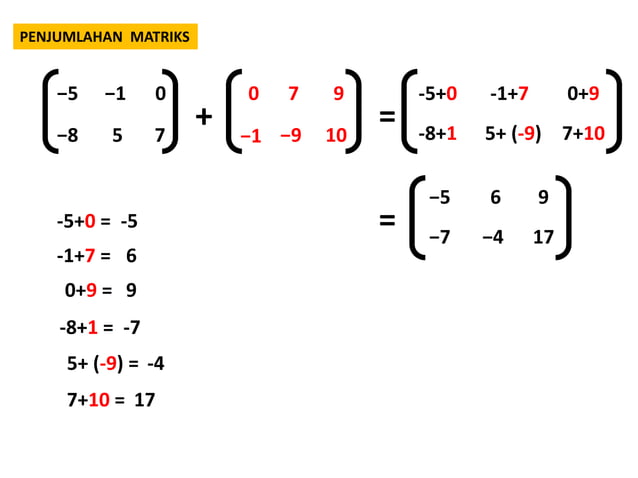 Operasi matriks | PPT