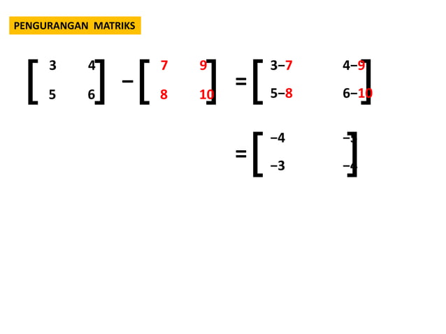 Operasi matriks | PPT
