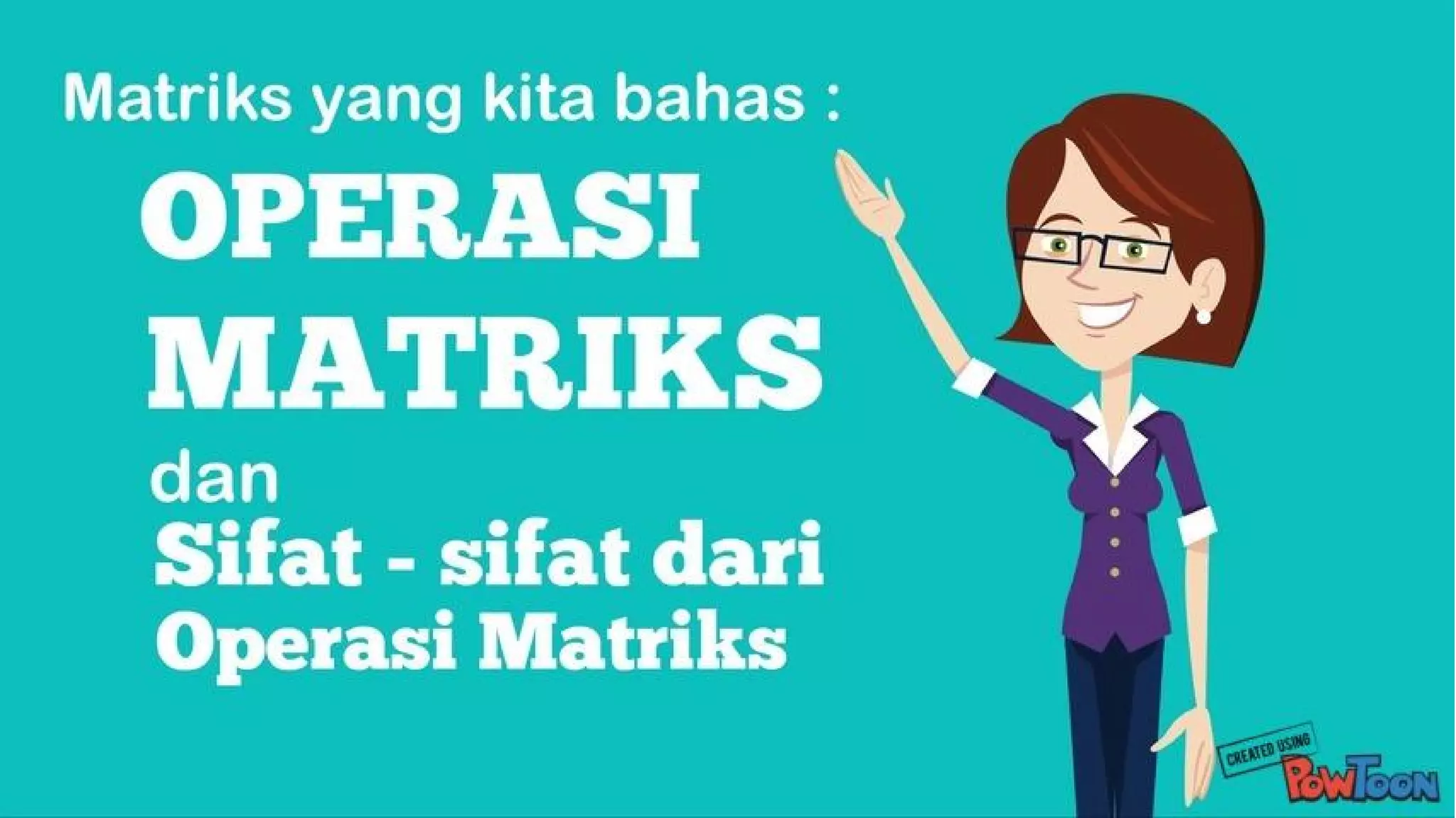 Operasi matriks dan sifat sifatnya | PDF