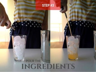 how to shake mocktail | PPTX | Alcoholic Beverages | Food & Drink